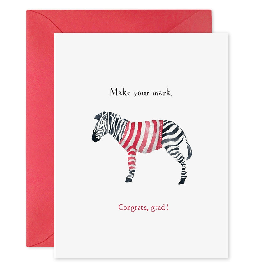 Make Your Mark Zebra Graduation Card | Gifted LA - Personal Gifting ...